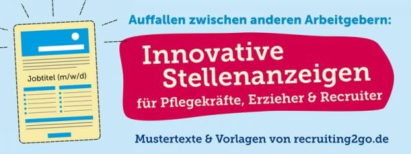 Pflegekräfte rekrutieren mit diesen kreativen Stellenanzeigen-Vorlagen